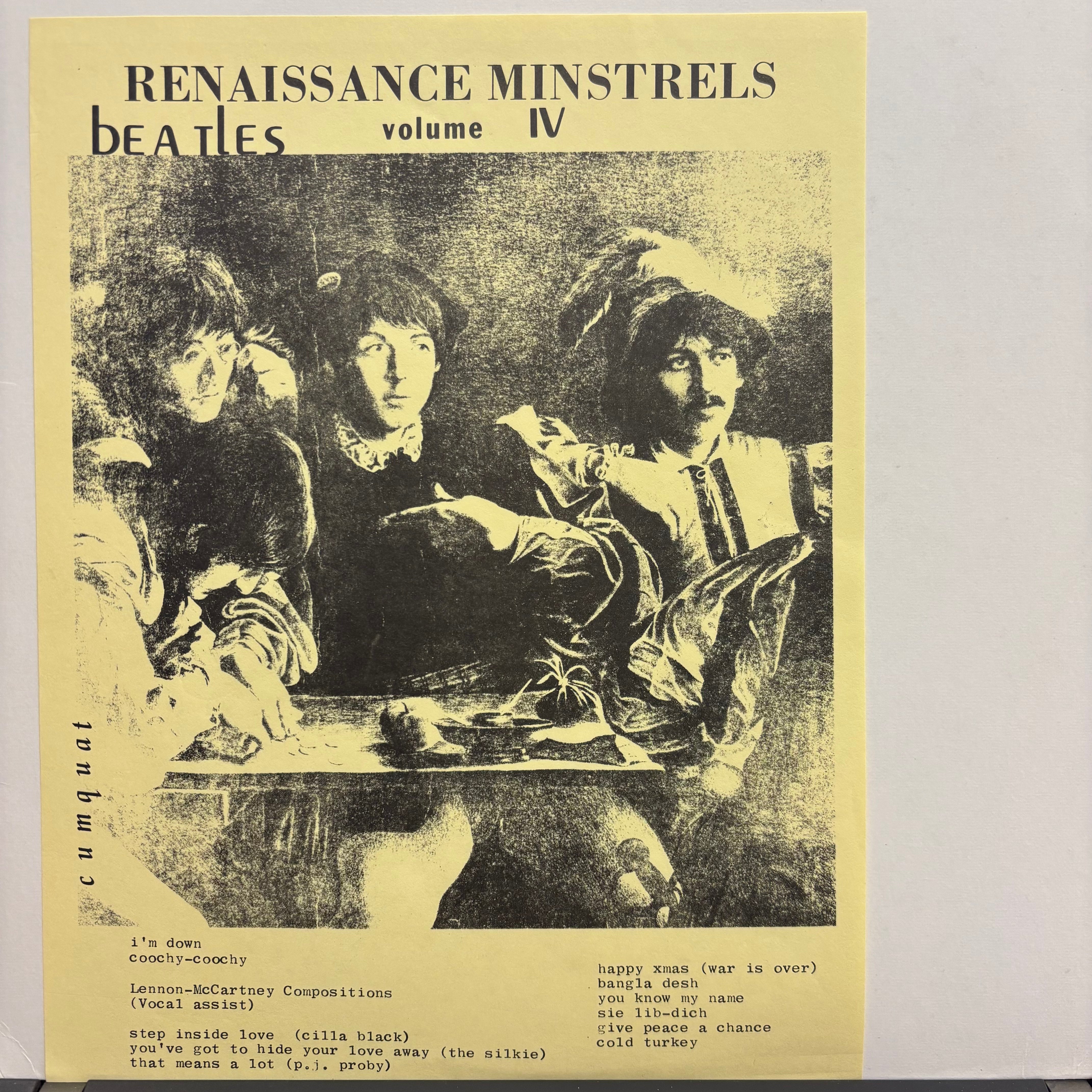 Beatles - Renaissance Minstrels Volume IV (Used LP) – Beat Goes On