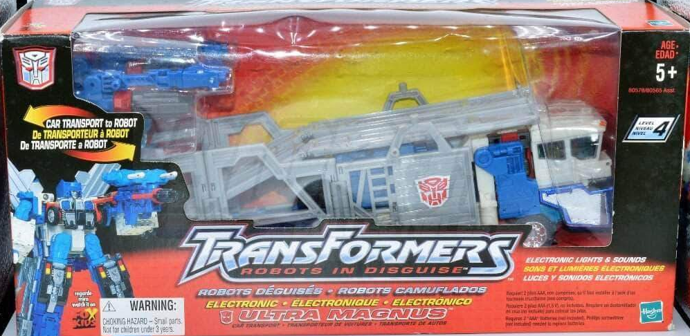 TRANSFORMERS: ULTRA MAGNUS (LOOSE IN BOX - HASBRO-RID-2001-DAMAGED BOX ...